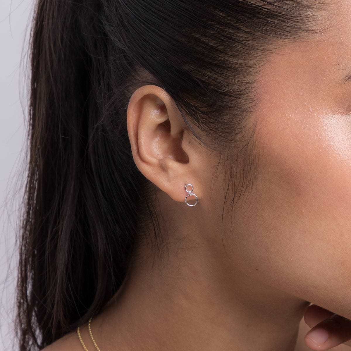 Double Round Loop Studs | Boma Jewelry Wholesale | B Corp Certified Jewelry